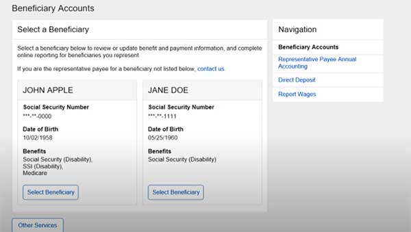 How to Use the Representative Payee Portal - Social Security